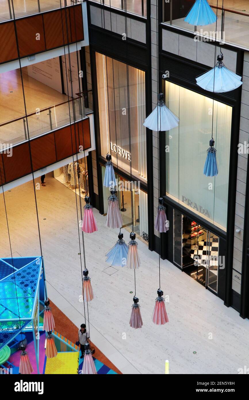 Two sets of kinetic art installations featuring American artist Patrick ...