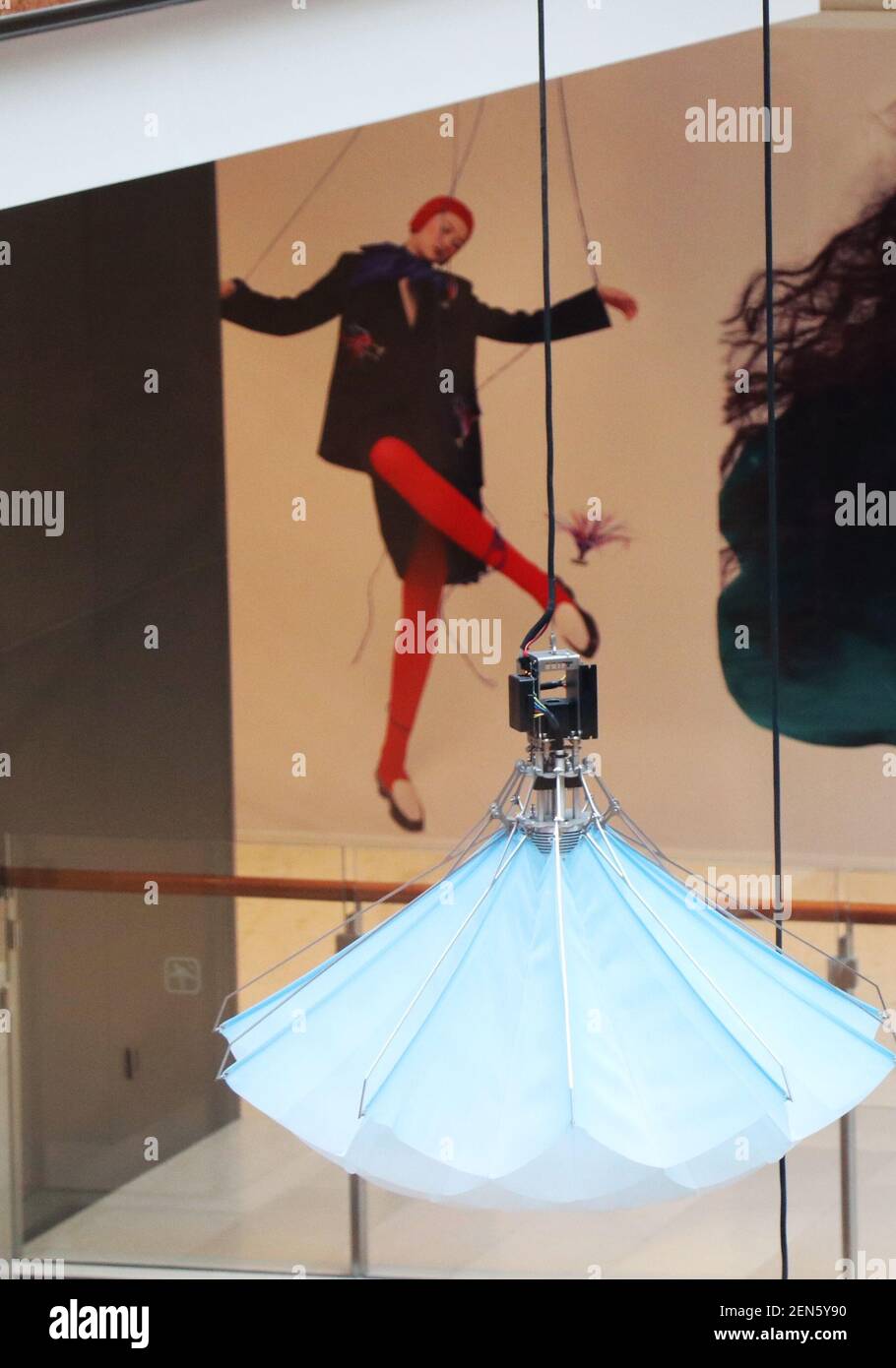 Two sets of kinetic art installations featuring American artist Patrick ...