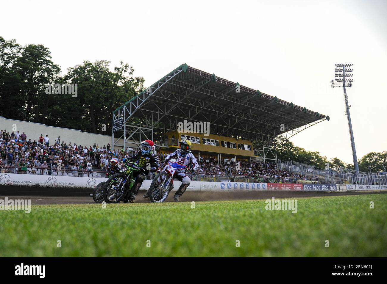 Troy Batchelor of PGG ROW Rybnik leads in Heat 15 during the Nice ...