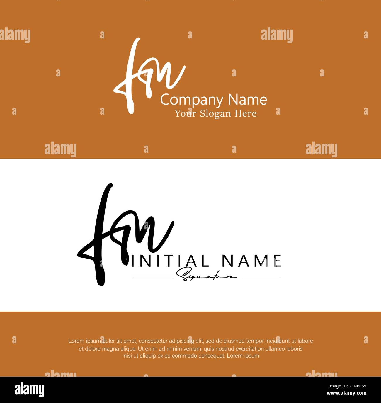 F M FM Initial letter handwriting and signature logo. Beauty vector ...