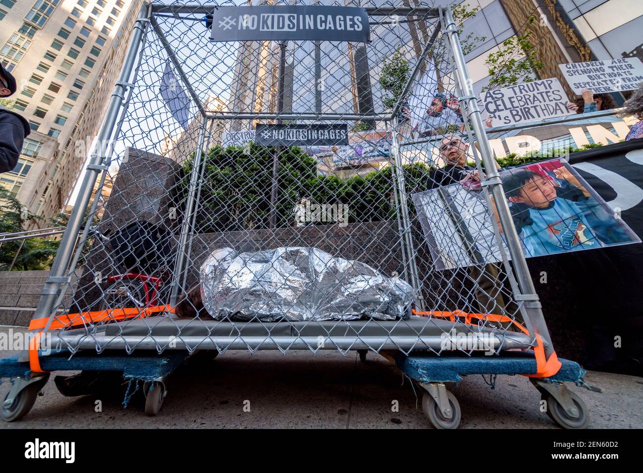 Activists in New York City used the opportunity on Trump’s birthday ...