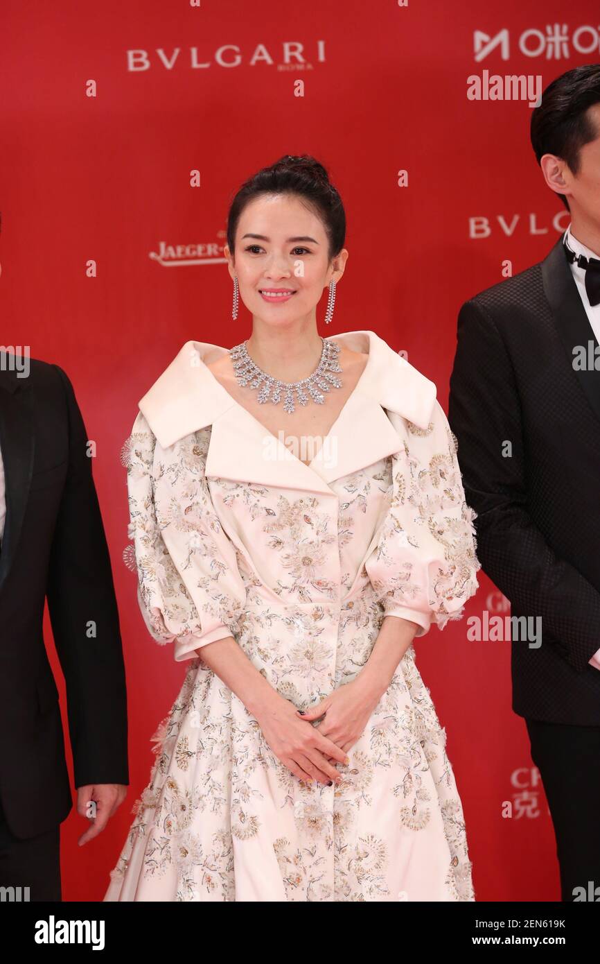 Chinese actress Zhang Ziyi arrives on the red carpet for the opening ...