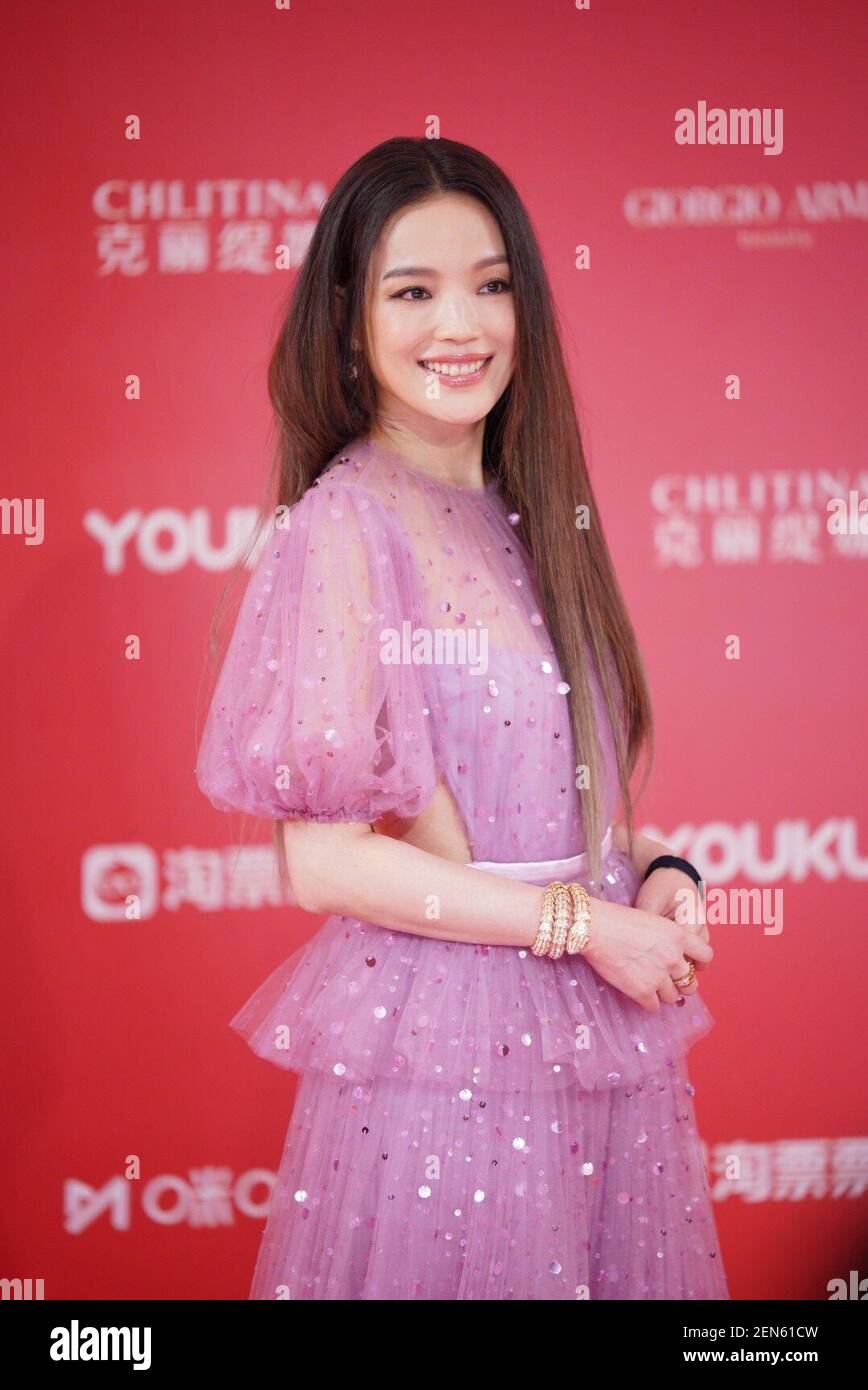 Taiwanese actress Shu Qi arrives on the red carpet for the opening ...