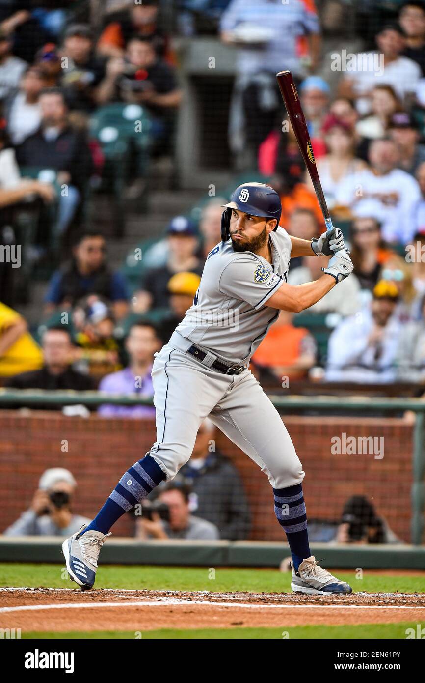 June 12, 2019: San Diego Padres first baseman Eric Hosmer (30) at bat ...