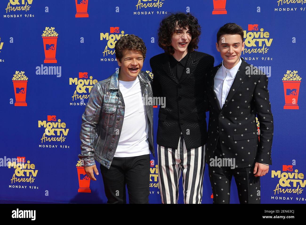 Gaten Matarazzo, Finn Wolfhard, Noah Schnapp attend the 2019 MTV Movie ...
