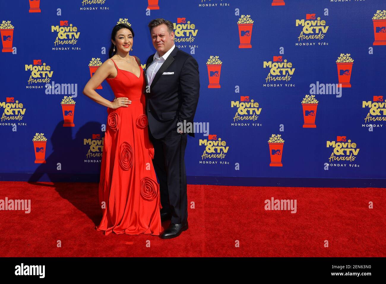 Yvette Yates, Shaun Redick attend the 2019 MTV Movie and TV Awards held ...