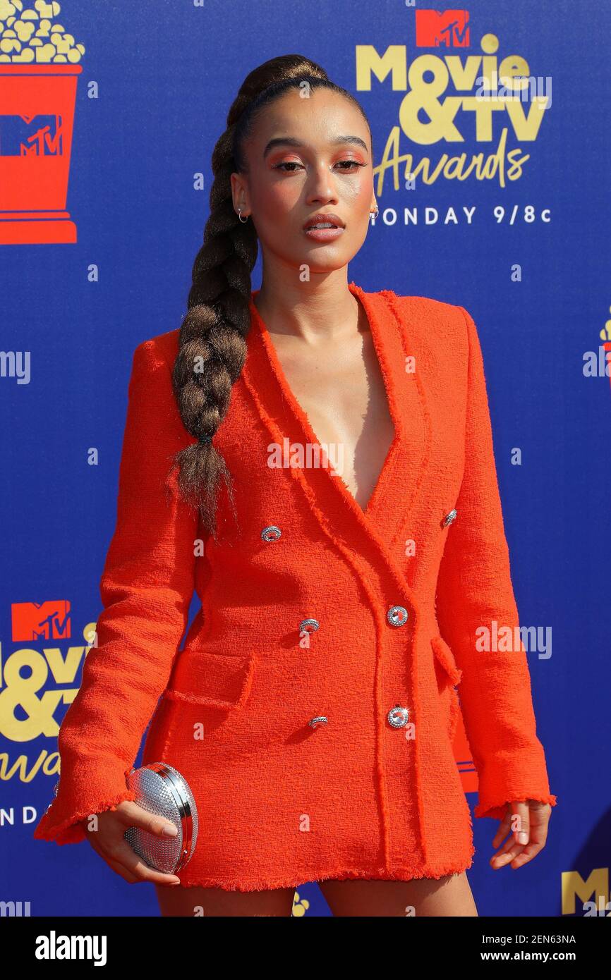 Nezza attends the 2019 MTV Movie and TV Awards held at Barker Hangar on ...