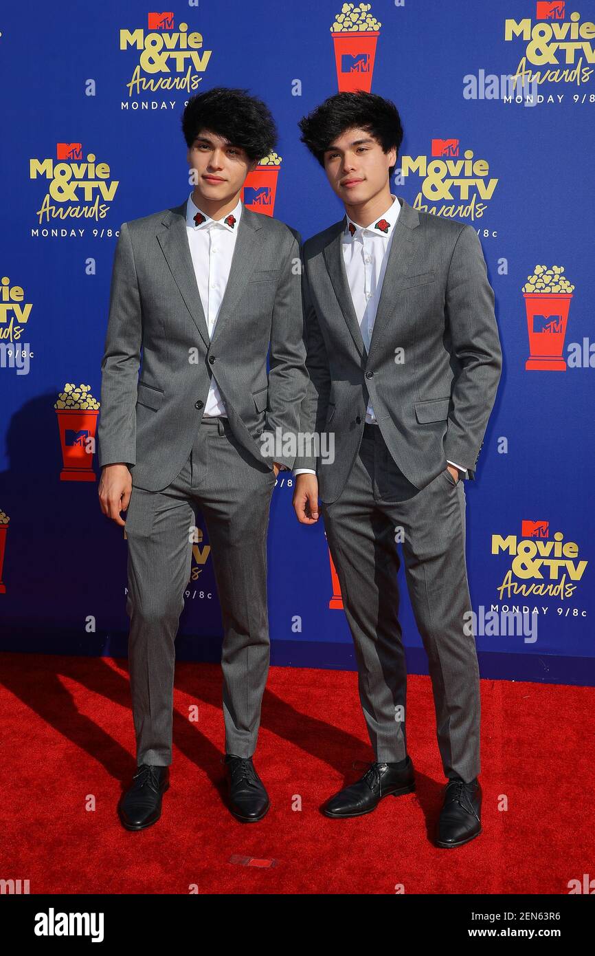 Alan Stokes, Alex Stokes attend the 2019 MTV Movie and TV Awards held ...