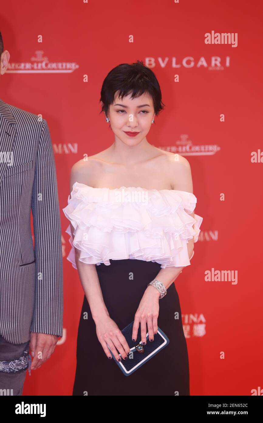 Taiwanese singer and actress Amber Kuo Tsai-chieh arrives on the red carpet for the opening ...