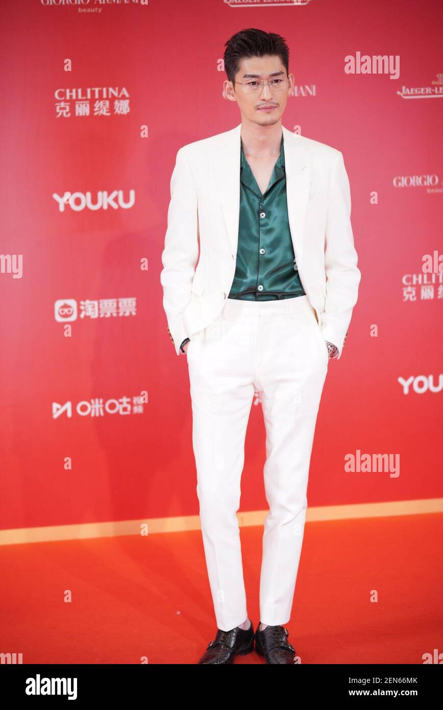 Chinese actor Zhang Han arrives on the red carpet for the opening ...