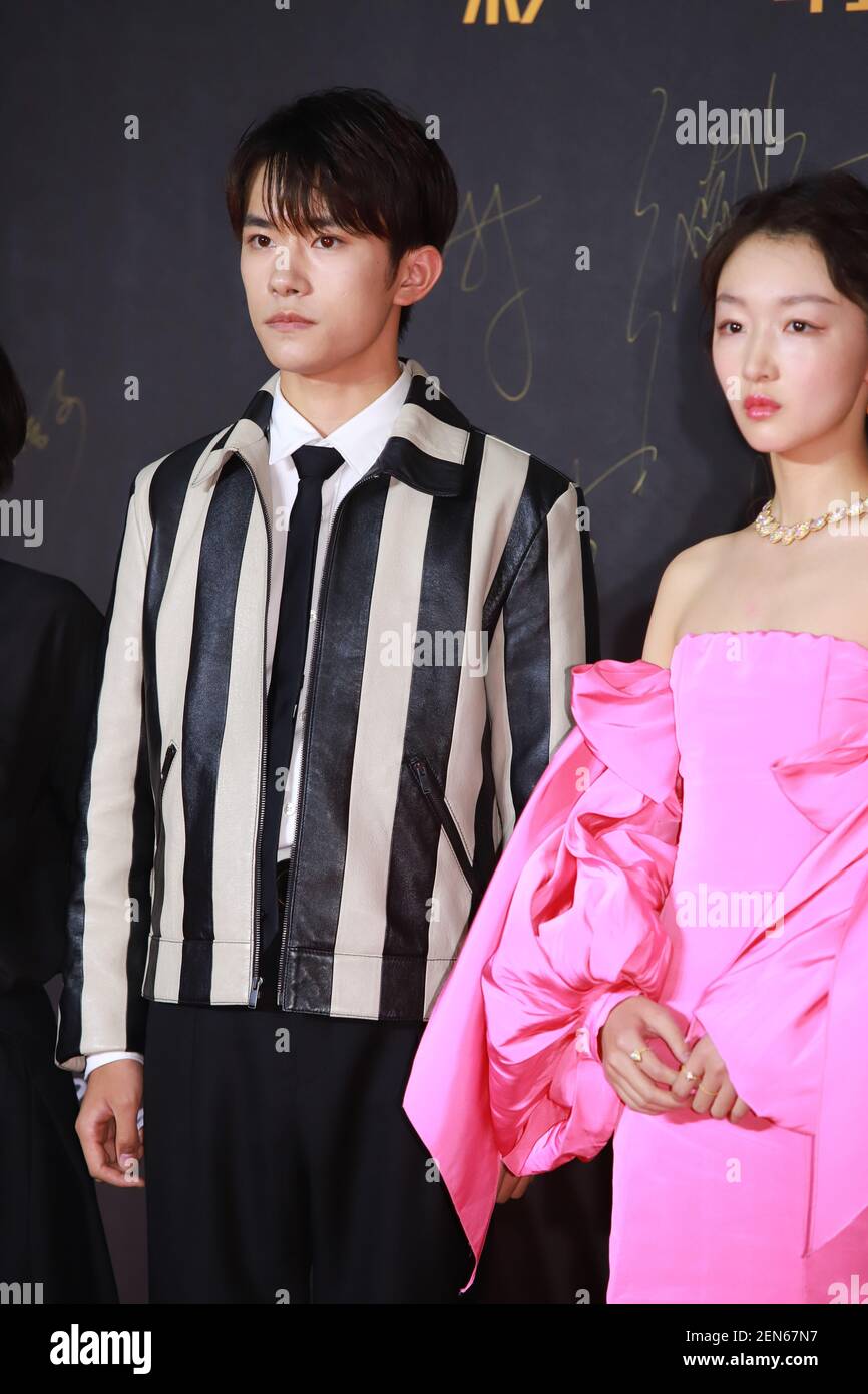 Jackson Yee or Yi Yangqianxi of Chinese boy group TFBoys arrives on the ...