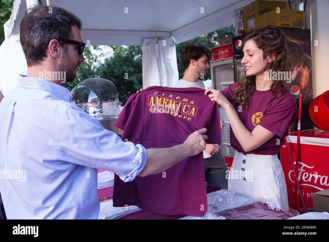 British actor Jeremy Irons is a guest of the "Il Cinema in Piazza ...