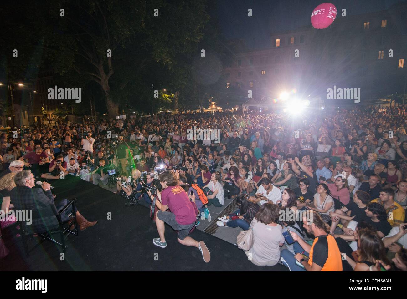 British actor Jeremy Irons is a guest of the "Il Cinema in Piazza ...
