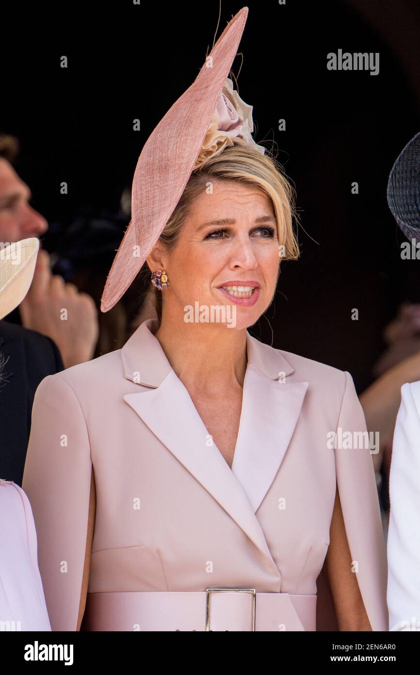 Queen Maxima of the Netherlands during Order of the Garter service, a ...