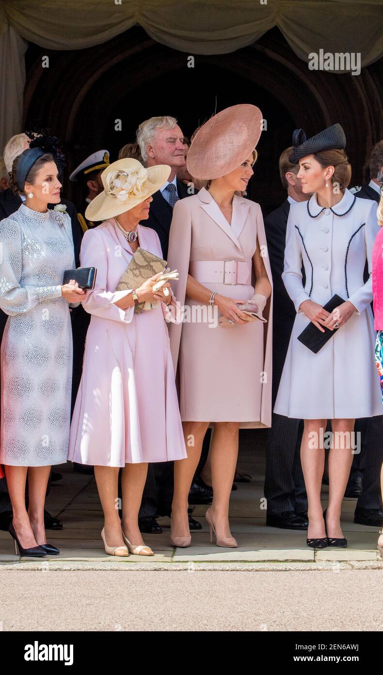 Queen Letizia of Spain, Camilla Duchess of Cornwall, Queen Maxima of ...
