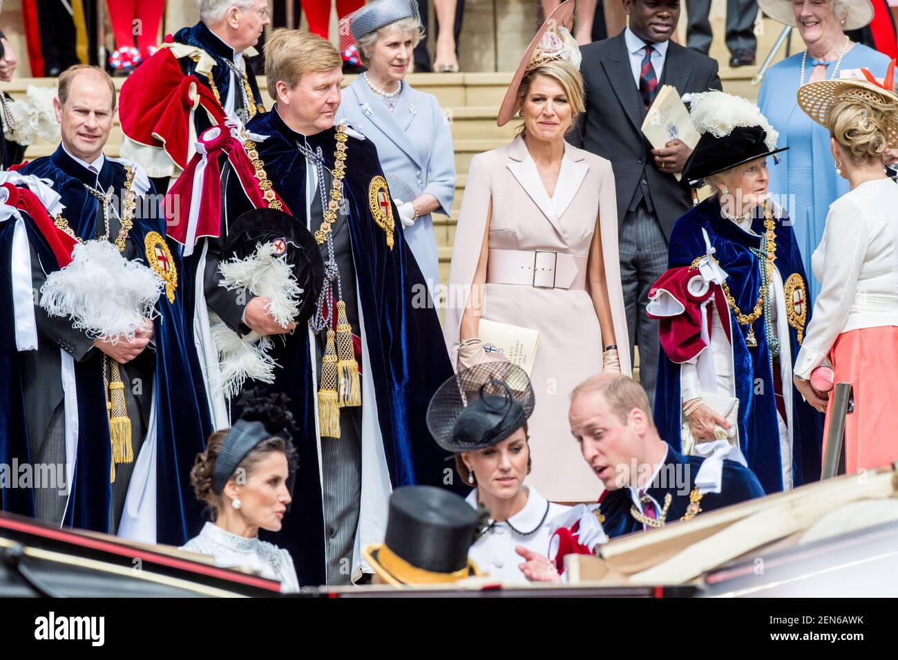 King Willem-Alexander and Queen Maxima of the Netherlands during Order ...
