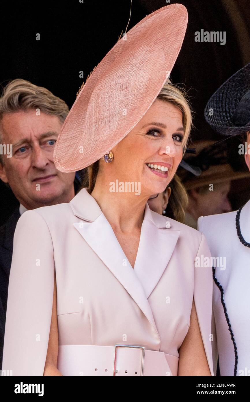 Queen Maxima of the Netherlands during Order of the Garter service, a ...