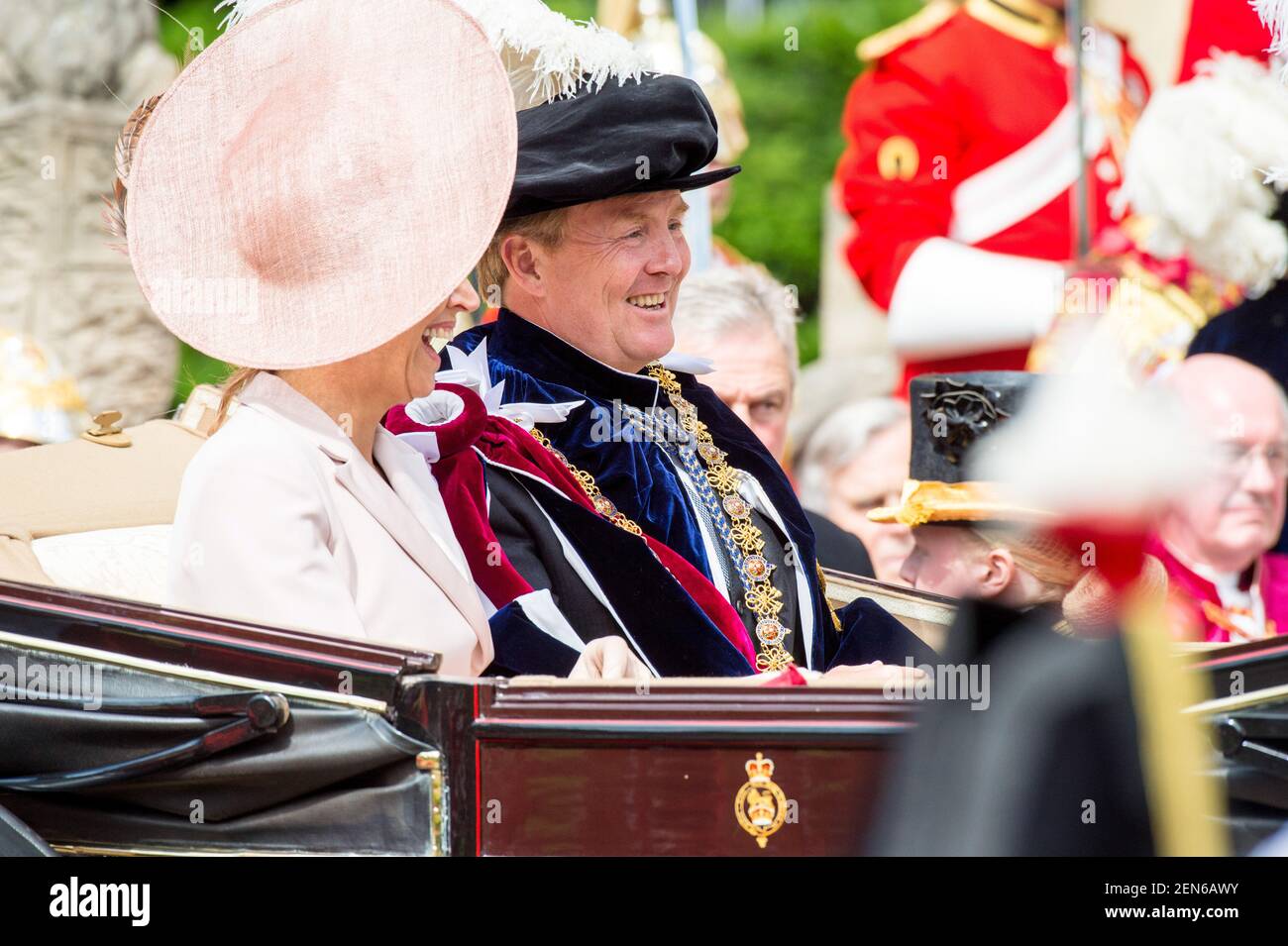King Willem-Alexander and Queen Maxima of the Netherlands during Order ...