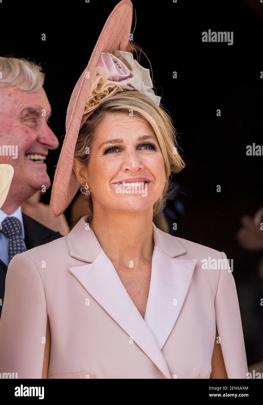 Queen Maxima of the Netherlands during Order of the Garter service, a ...