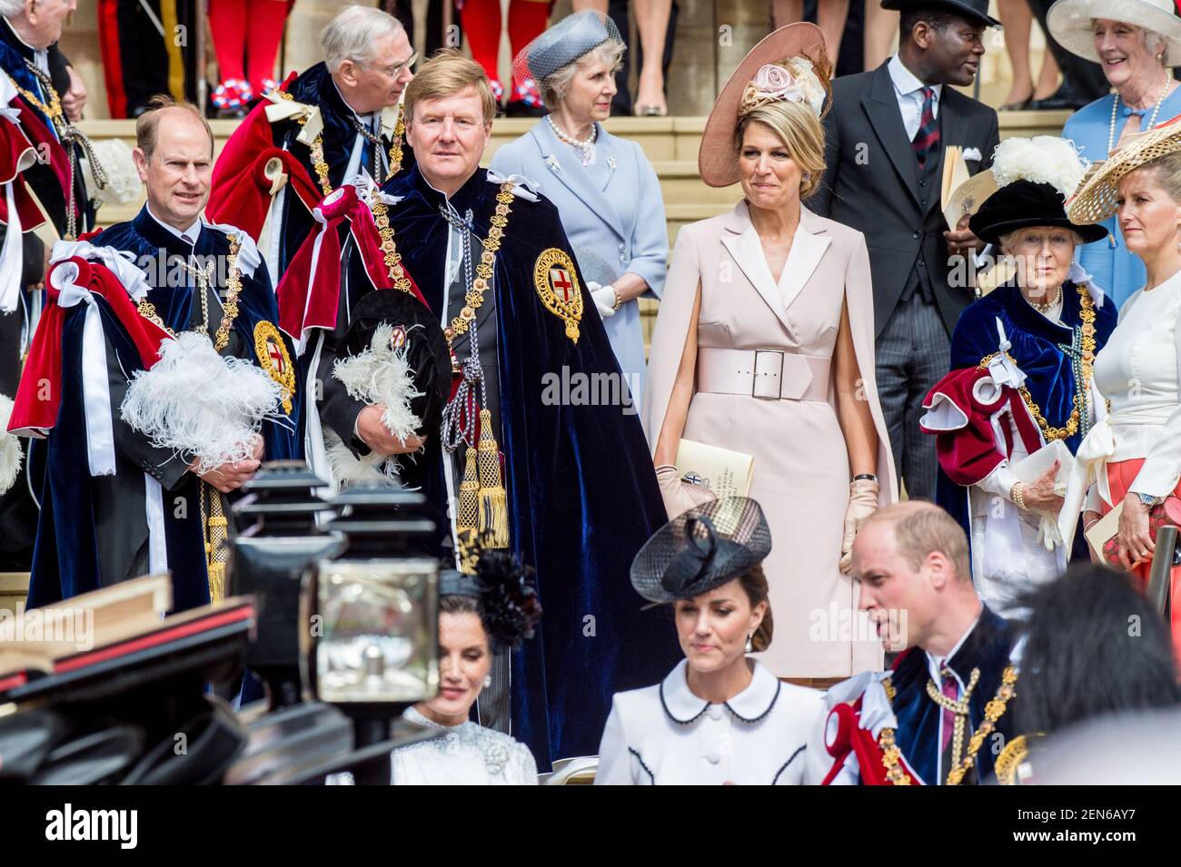 King Willem-Alexander and Queen Maxima of the Netherlands during Order ...