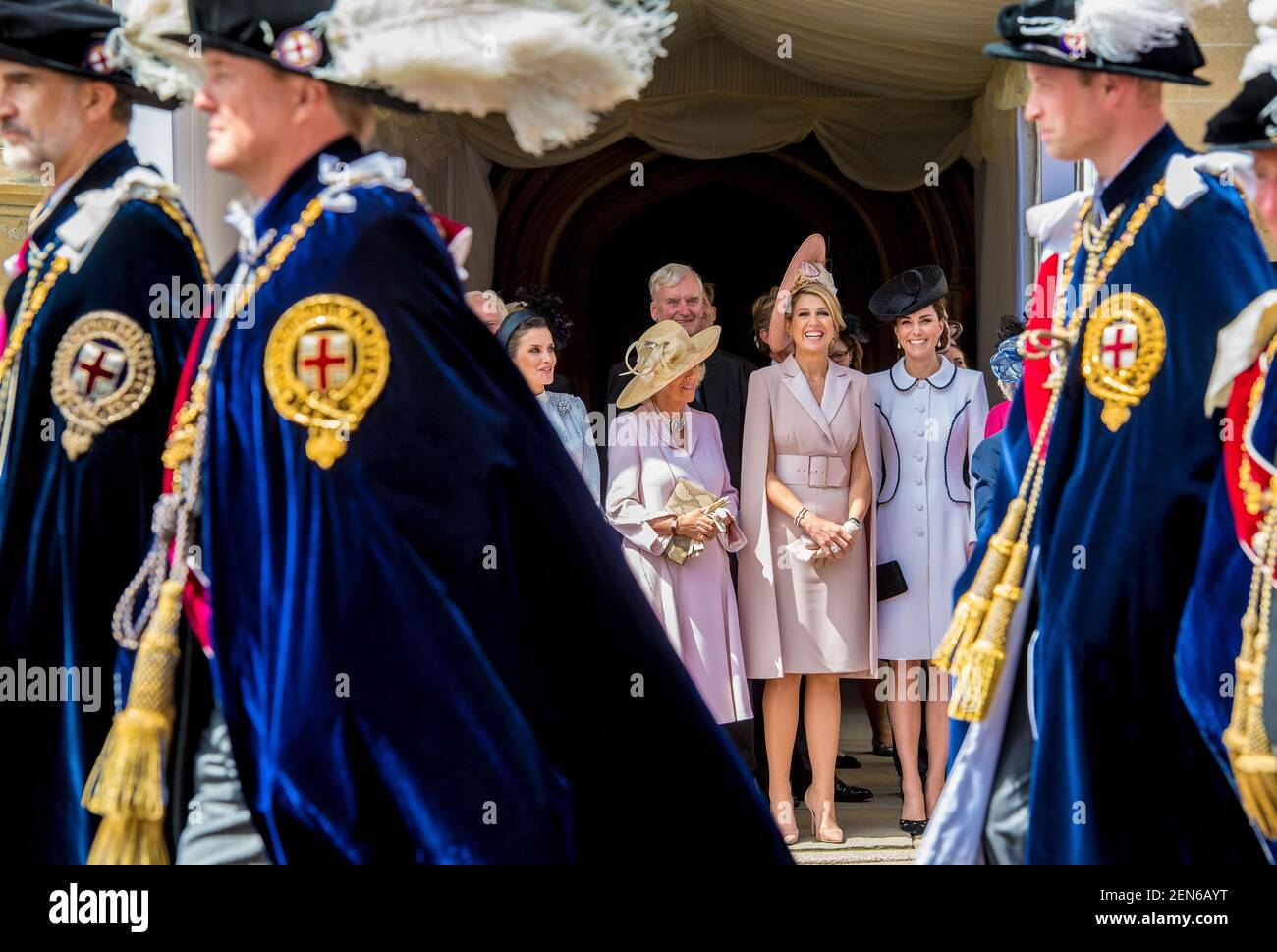 Queen Letizia of Spain, Camilla Duchess of Cornwall, Queen Maxima of ...