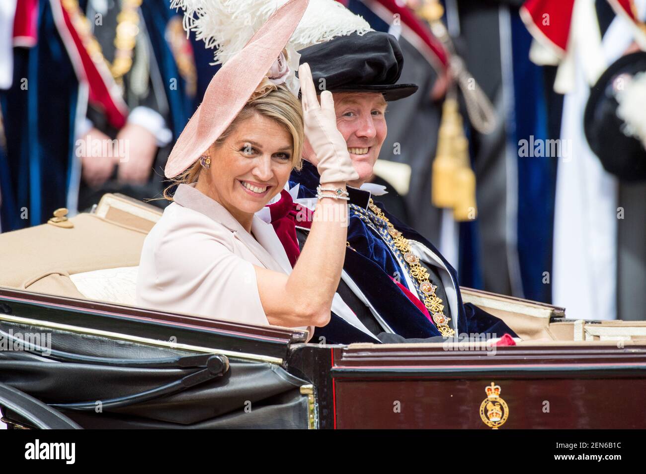 King Willem-Alexander and Queen Maxima of the Netherlands during Order ...