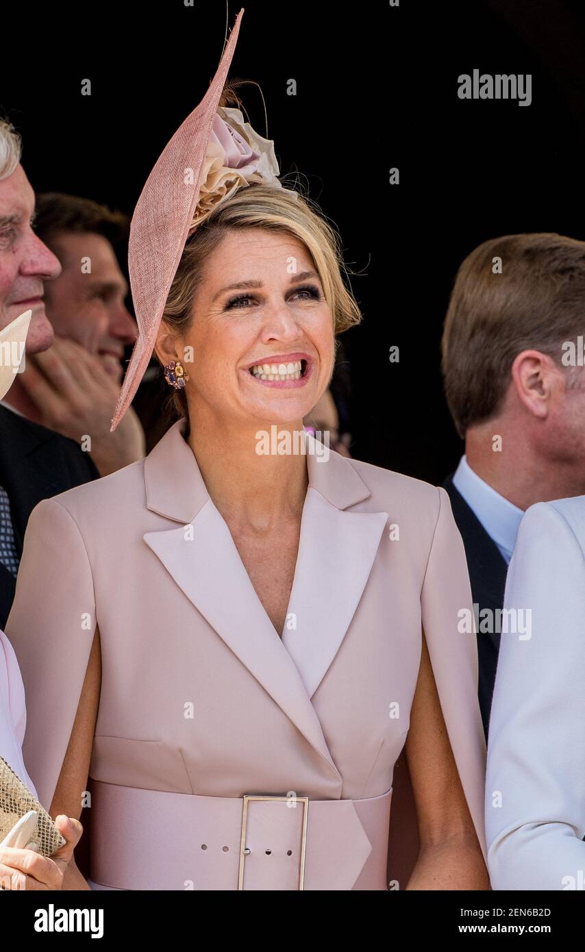 Queen Maxima of the Netherlands during Order of the Garter service, a ...