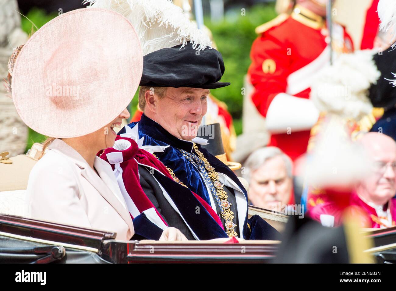 King Willem-Alexander and Queen Maxima of the Netherlands during Order ...
