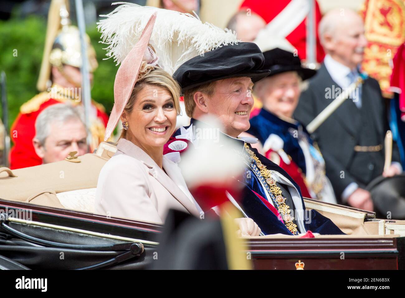 King Willem-Alexander and Queen Maxima of the Netherlands during Order ...