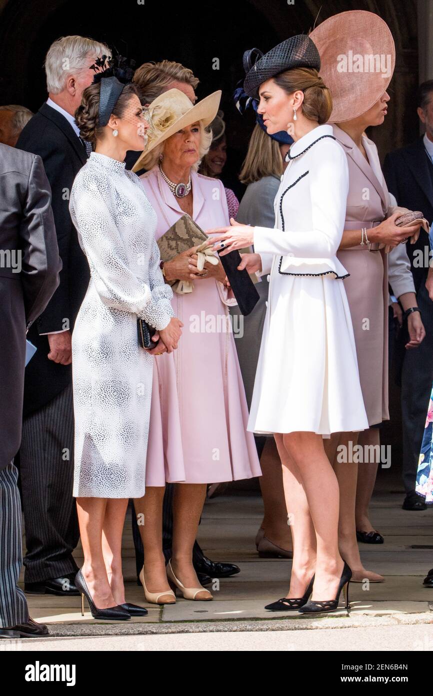 Queen Letizia of Spain, Camilla Duchess of Cornwall, Catherine Duchess ...