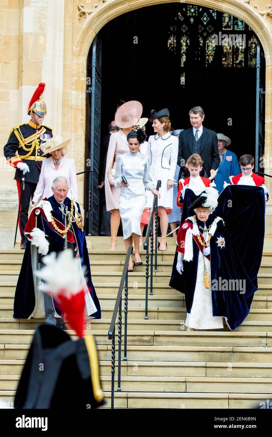during Order of the Garter service, a service for the Most Noble Order ...