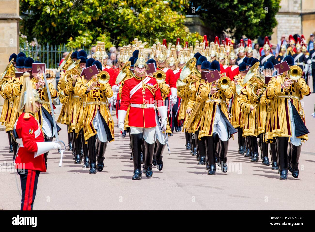 Ceremonial during Order of the Garter service, a service for the Most ...