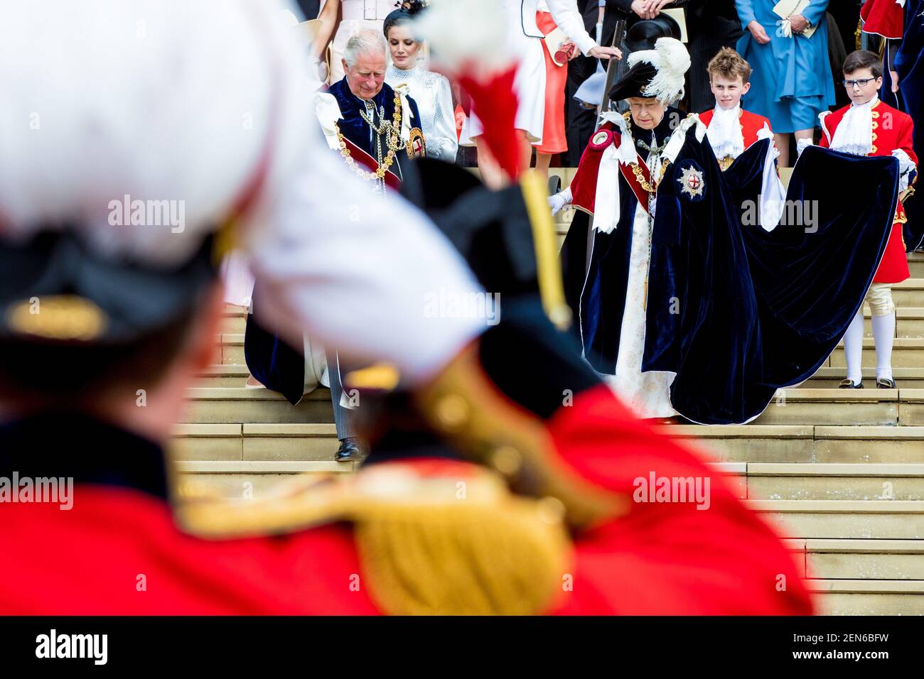 during Order of the Garter service, a service for the Most Noble Order ...