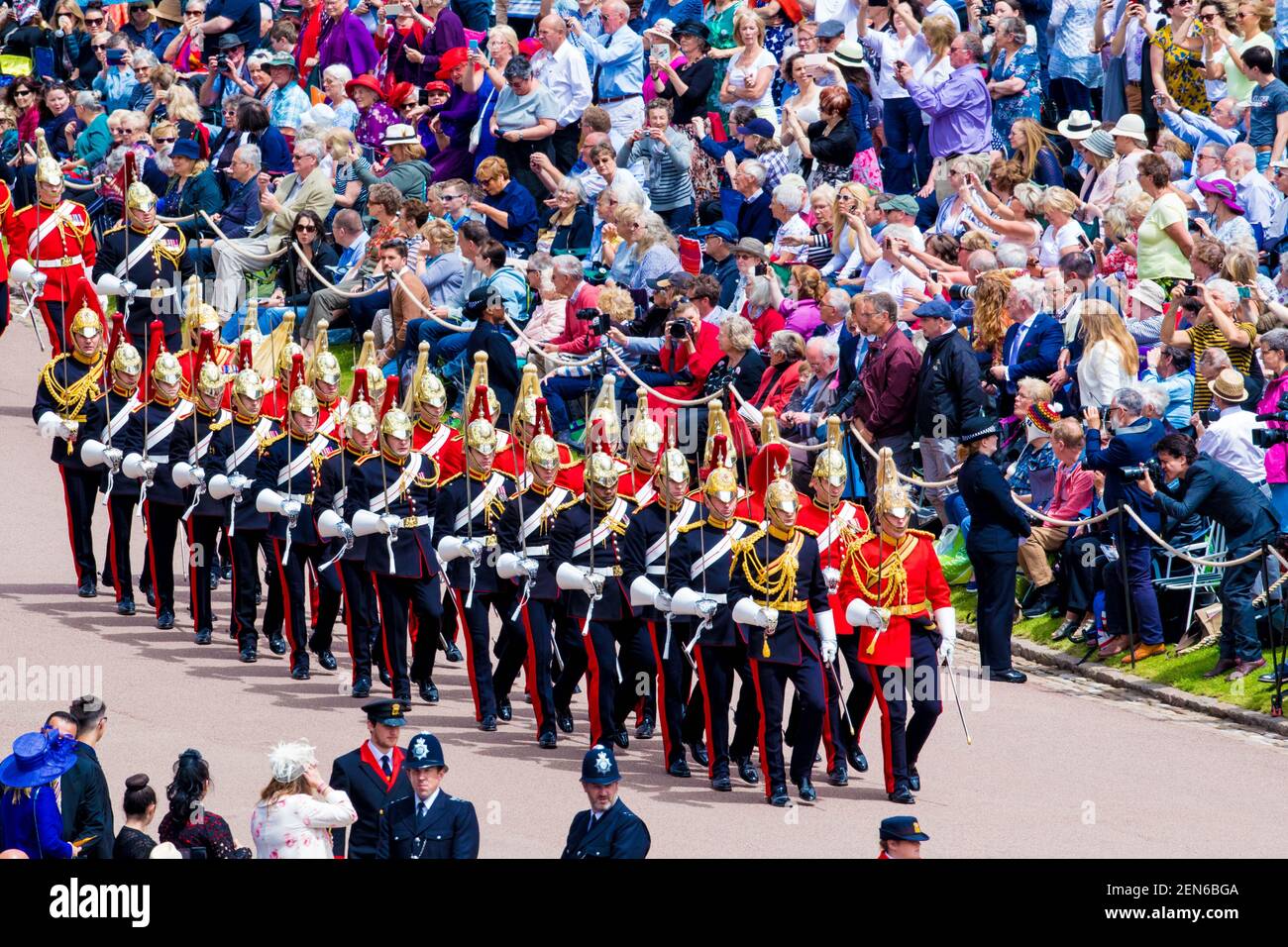 Ceremonial during Order of the Garter service, a service for the Most ...
