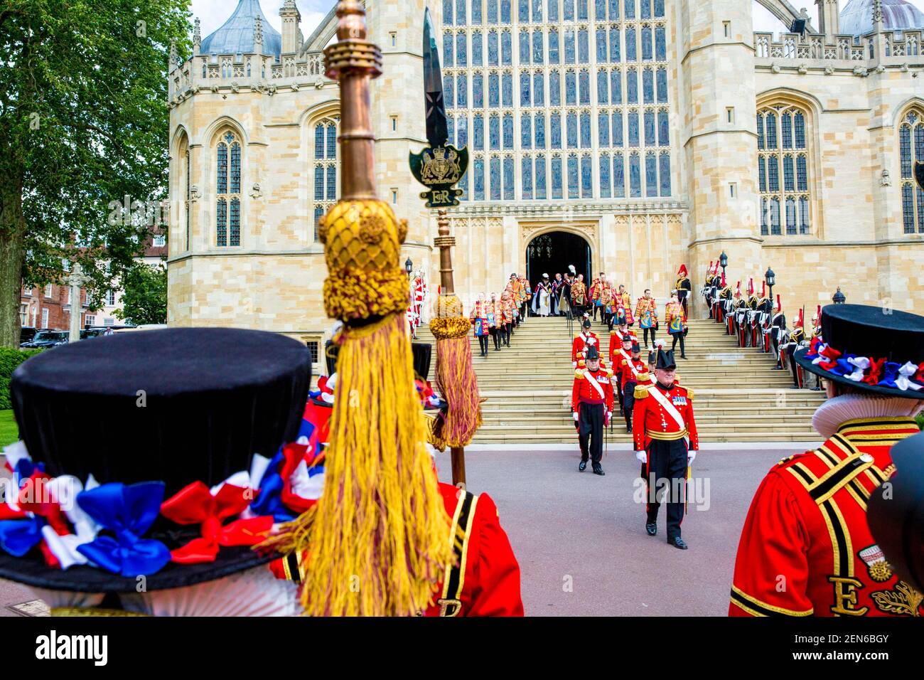 Atmosphere during Order of the Garter service, a service for the Most ...