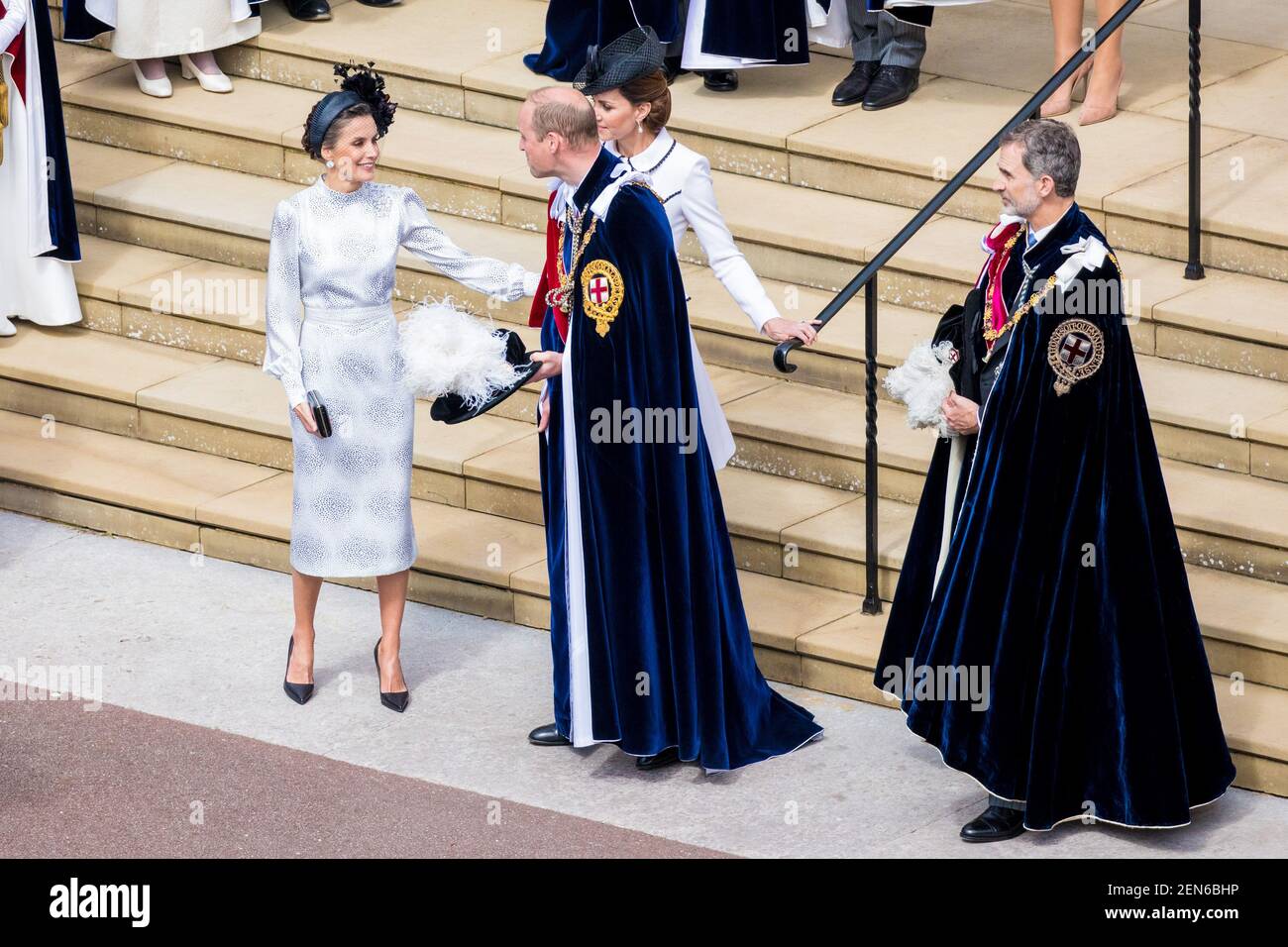 Prince William Duke of Cambridge, King Felipe VI of Spain, Queen ...