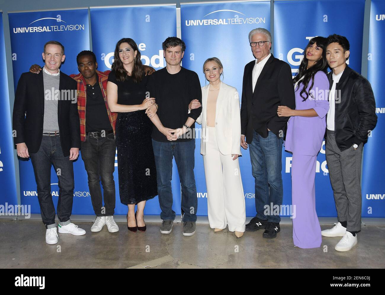 (L-R) THE GOOD PLACE Cast & Crew - Marc Evan Jackson, William Jackson ...