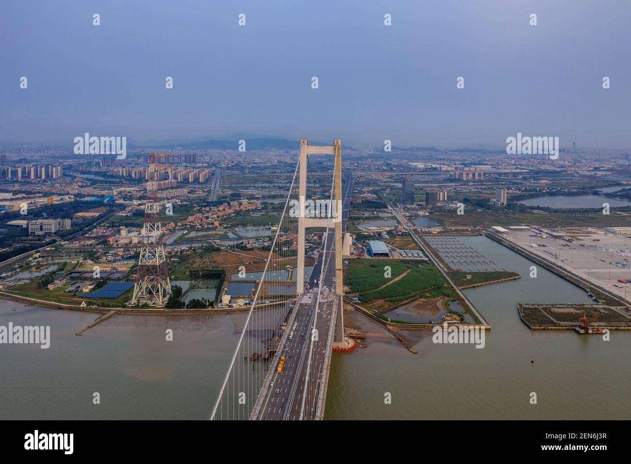 The Nansha Bridge, previously known as Second Humen Bridge, is under ...