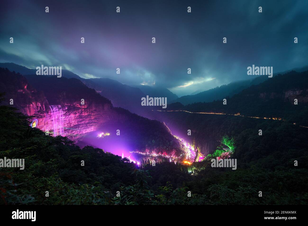 Chongqing, China - June19 2016: Take a look at the charming scenery of ...