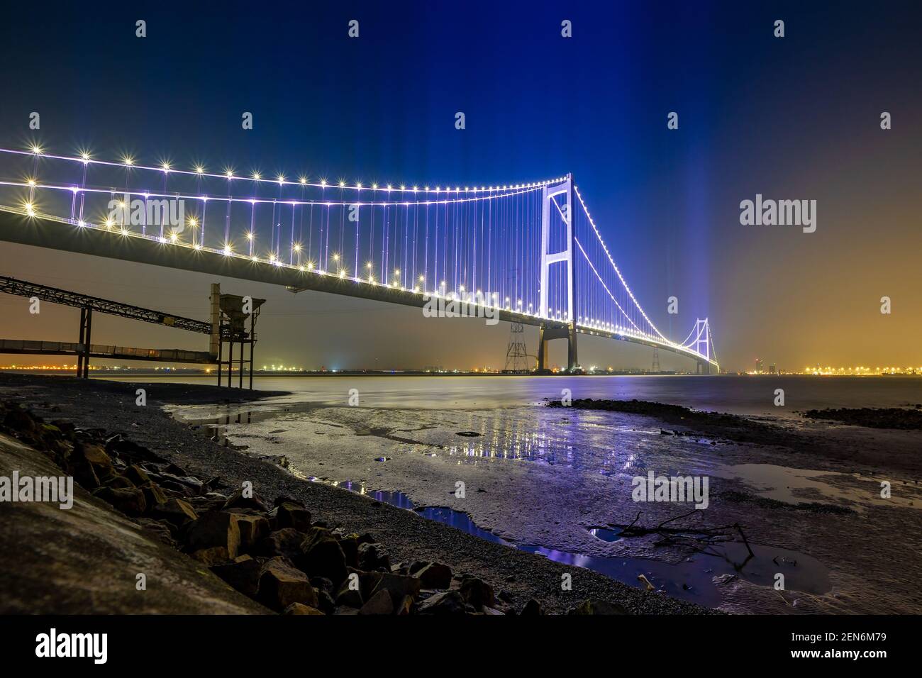 --FILE--The Nansha Bridge, previously known as Second Humen Bridge, is ...