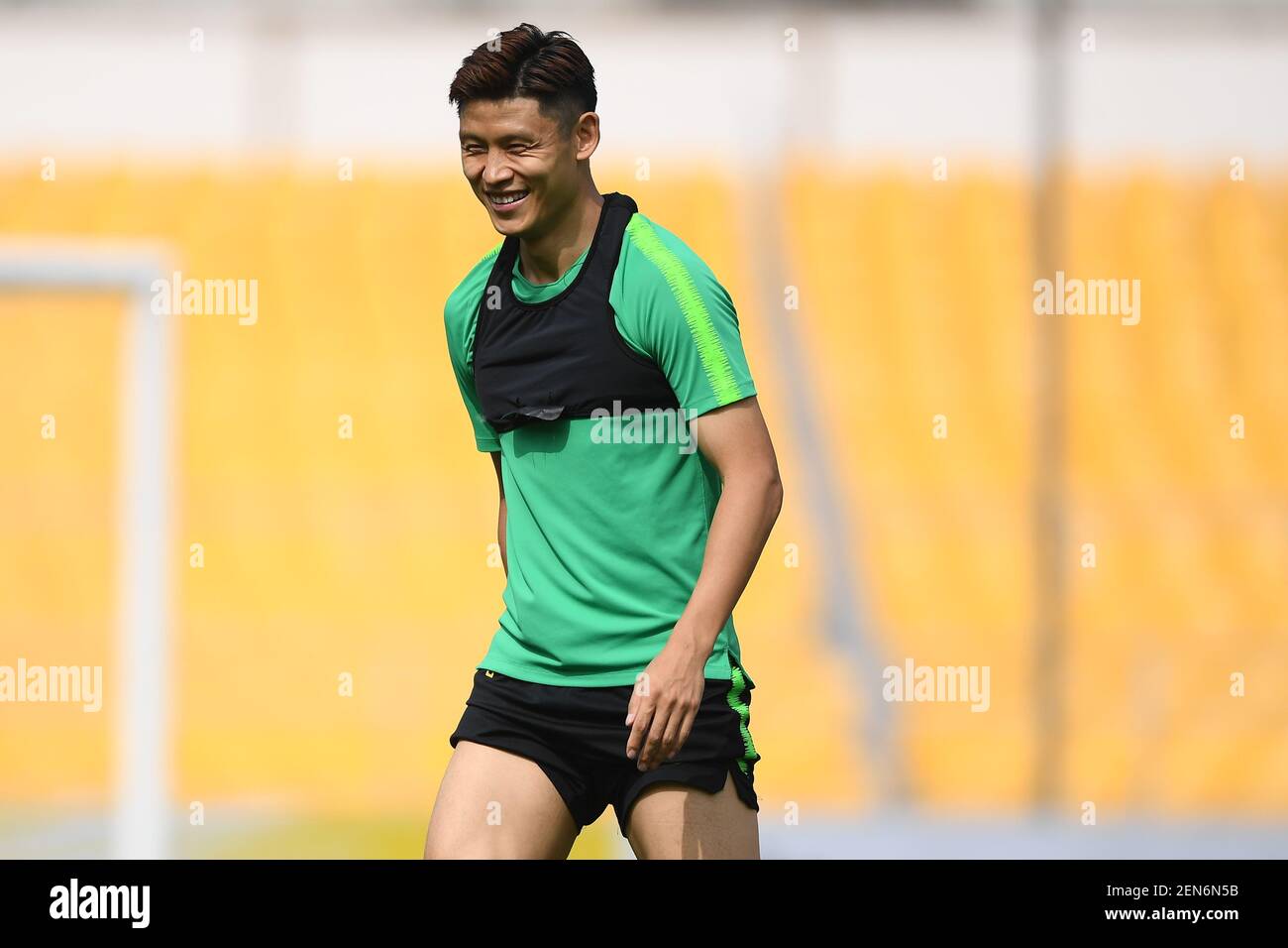 Players of China's Beijing Sinobo Guoan take part in a training session ...