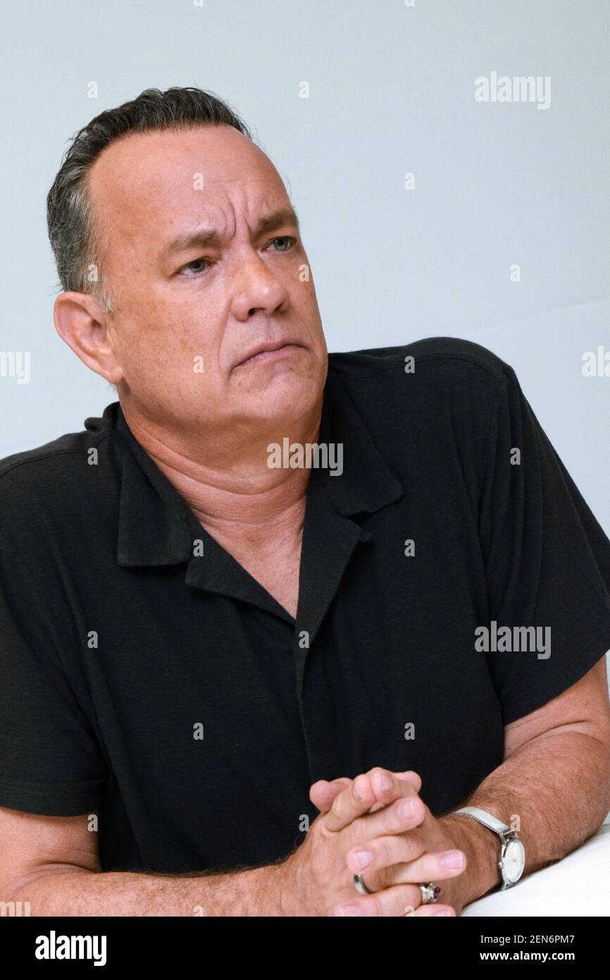Tom Hanks at the Hollywood Foreign Press Association press conference ...