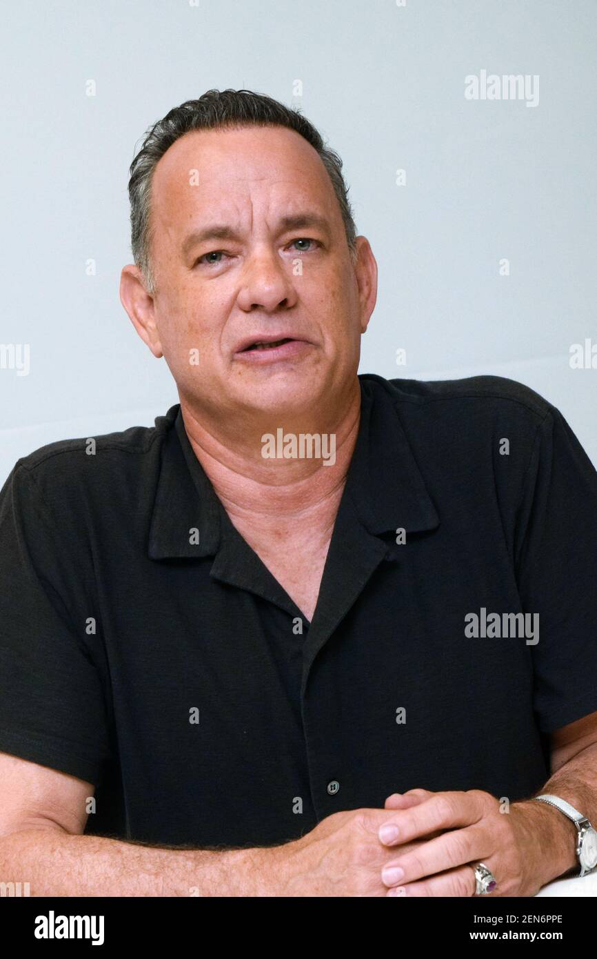 Tom Hanks at the Hollywood Foreign Press Association press conference ...