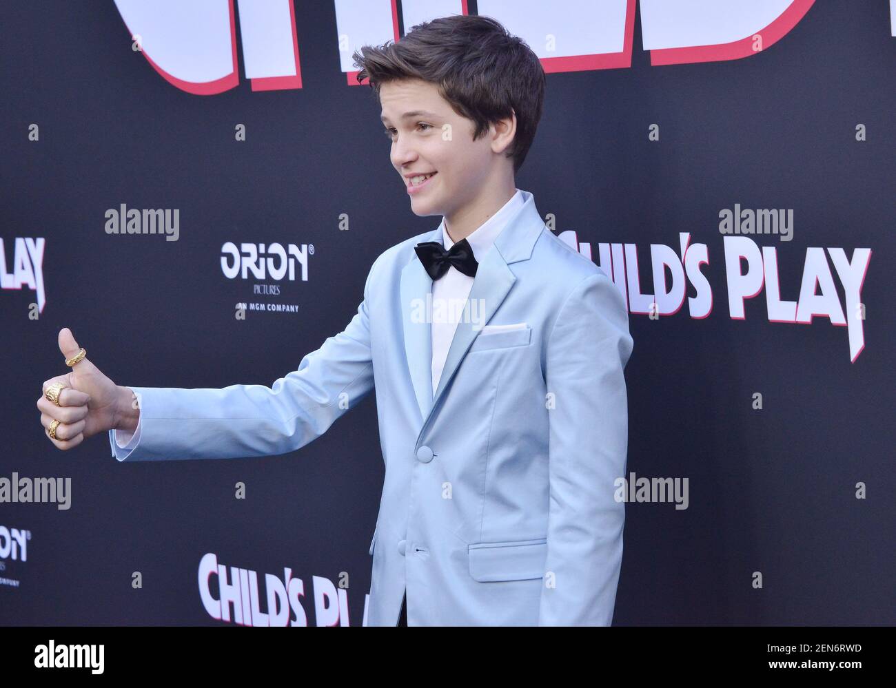 Gabriel Bateman arrives at the CHILD'S PLAY World Premiere held at the ...