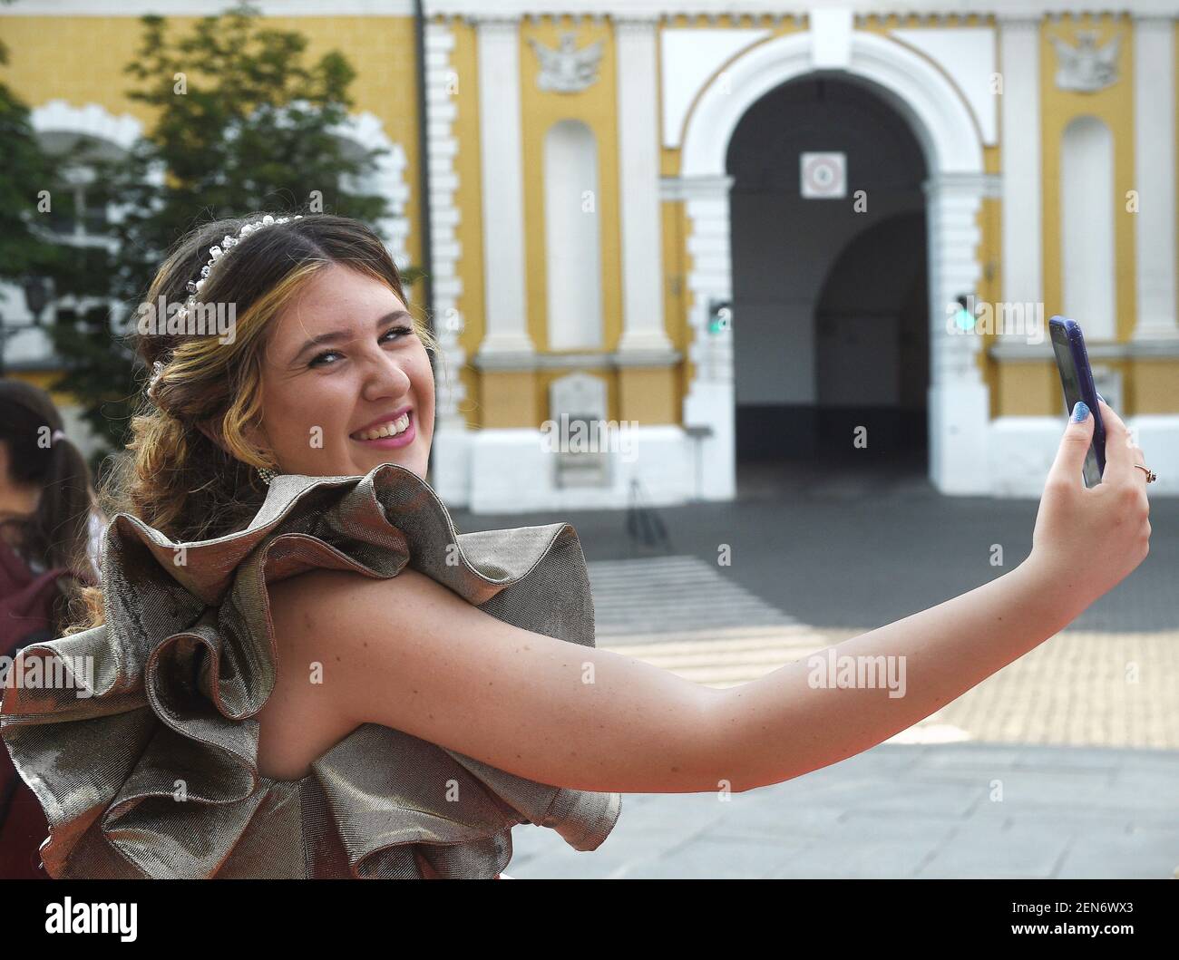 Prom "School Graduate-2019" in the State Kremlin Palace. June 20, 2019 ...
