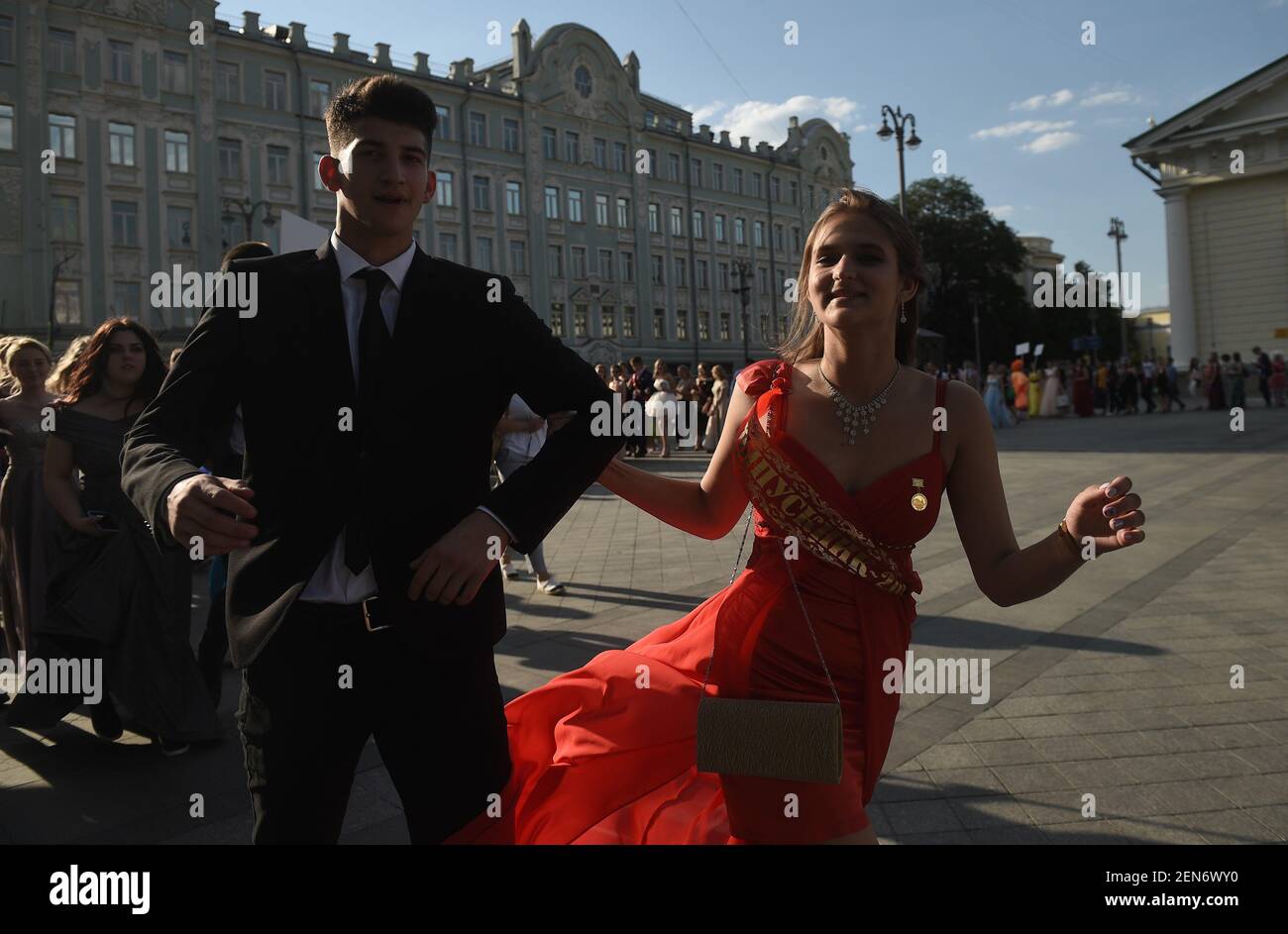 Prom "School Graduate-2019" in the State Kremlin Palace. June 20, 2019 ...