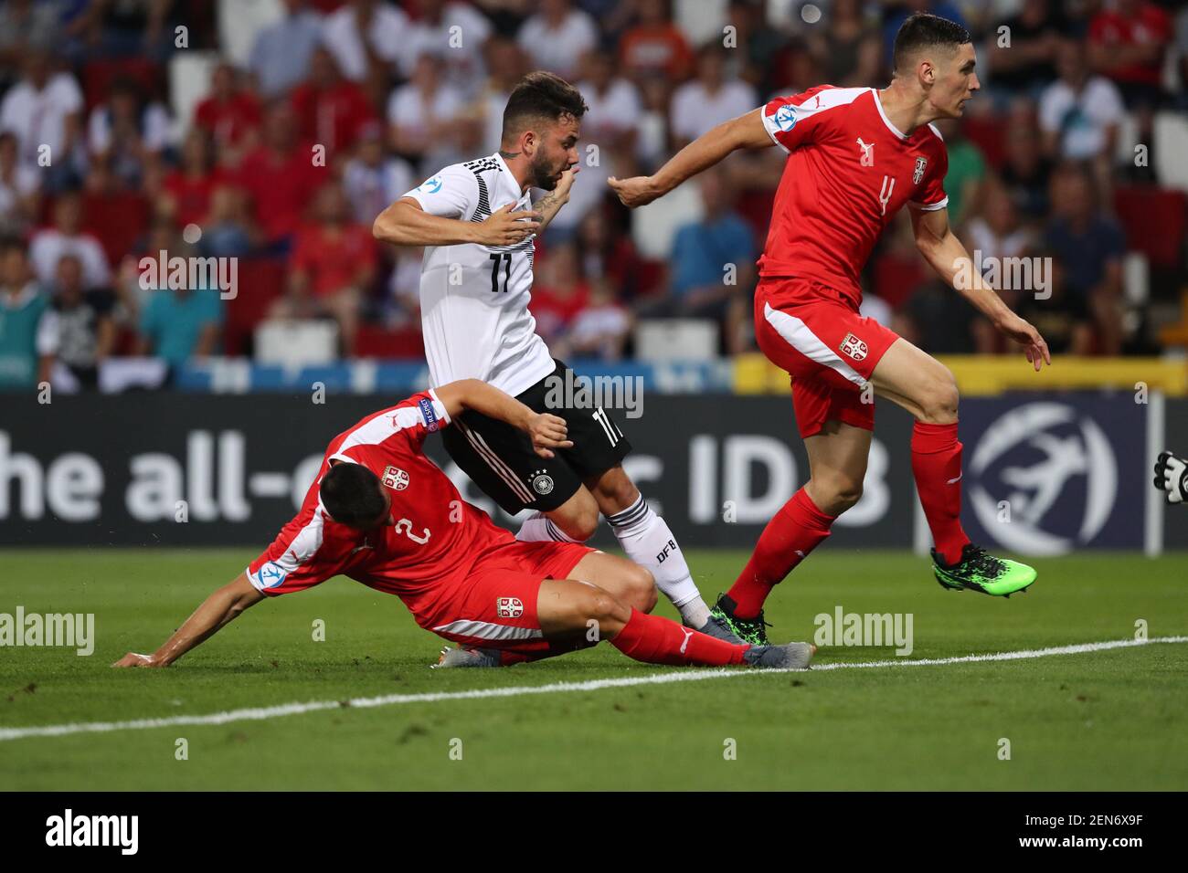 Milan Gajic of Serbia, Marco Richter of Germany and Nikola Milenkovic ...