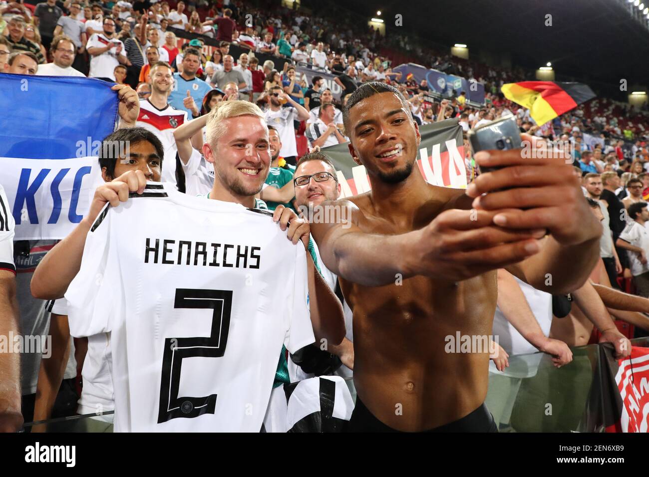 Benjamin Henrichs of Germany celebrates at the end of the match Trieste ...