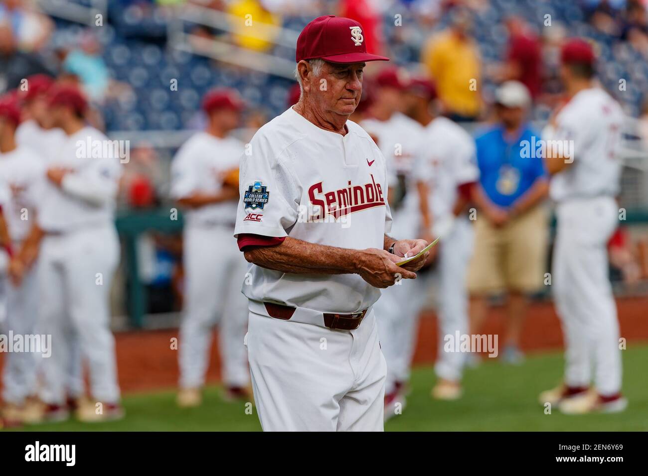 June 17, 2019 - Omaha, NE U.S. - Florida State's head coach Mike Martin ...