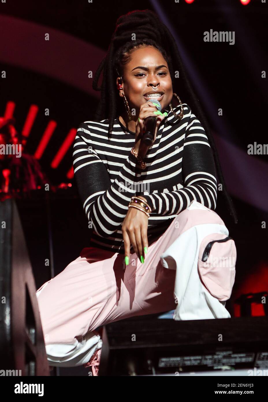 LOS ANGELES, CALIFORNIA, USA - JUNE 20: Singer Bri Steves performs on ...